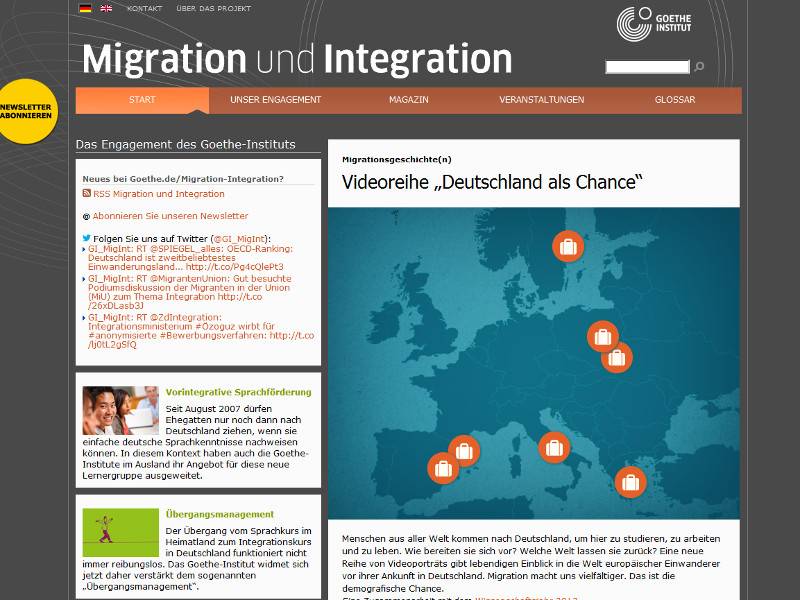Migration und Integration Goethe-Institut | Zivilgesellschaft ...