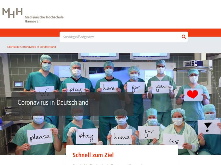 MHH - Corona - Screenshot | Corona | Gesundheit | Bilder Region ...