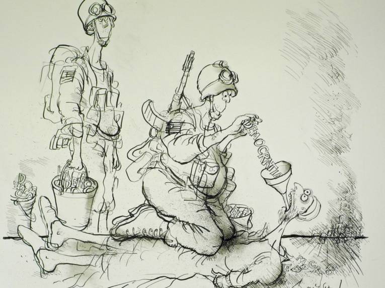 Ronald Searle, Le Gavage (Force feeding) 4zu3 | Jahresvorschau 2015 ...