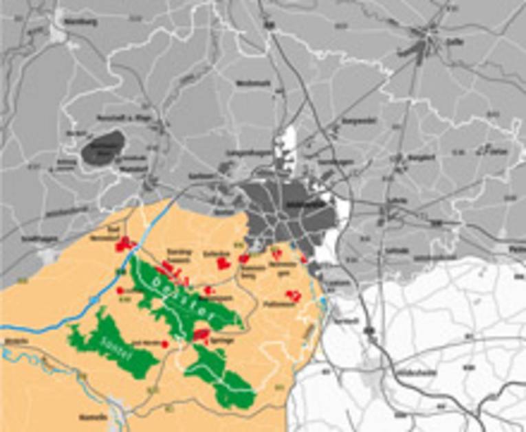 Karte Deisterregion klein | Karten | Bilder Region Hannover | Bilder ...