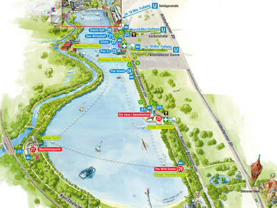 Maschseefest: Karte, Plan, Übersichtsplan